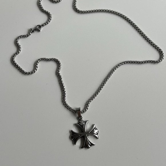 Accessories | Y2k 200s Vintage Heavy Metal Punk Gothic Emo Cross ...